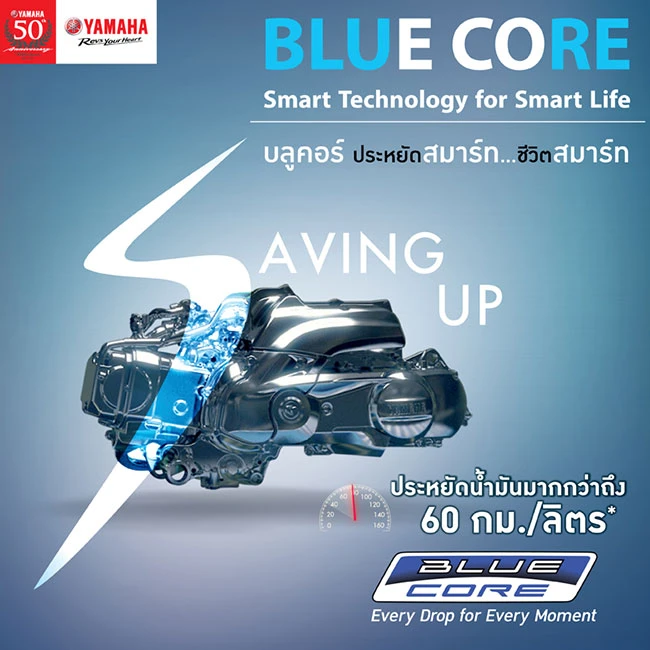 "Blue Core" เครื่องยนต์อัจฉริยะใหม่ เทคโนโลยีล่าสุดจากยามาฮ่า | เช็ค ...