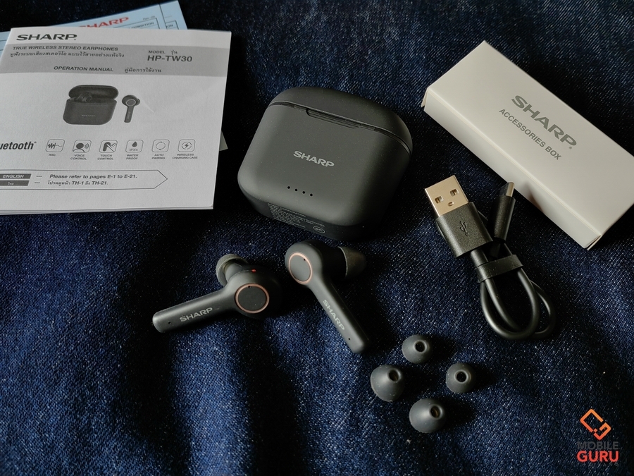 รีวิวหูฟัง TWS ดีไซน์สุดเท่ Sharp HP-TW30 สะใจคนชอบเสียงเบส รองรับระบบ ...