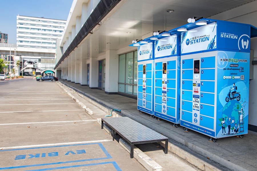 H SEM ติดตั้งสถานีเปลี่ยนแบตเตอรี่ในโลตัส 8 สาขา เพื่อให้ลูกค้า ขับขี่ ...