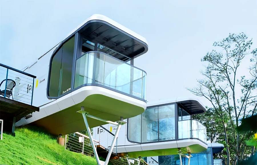 บ้านแคปซูล EARTH POD ดีไซน์ทันสมัย ติดตั้งง่าย ครบทุกฟังก์ชันในหลัง ...
