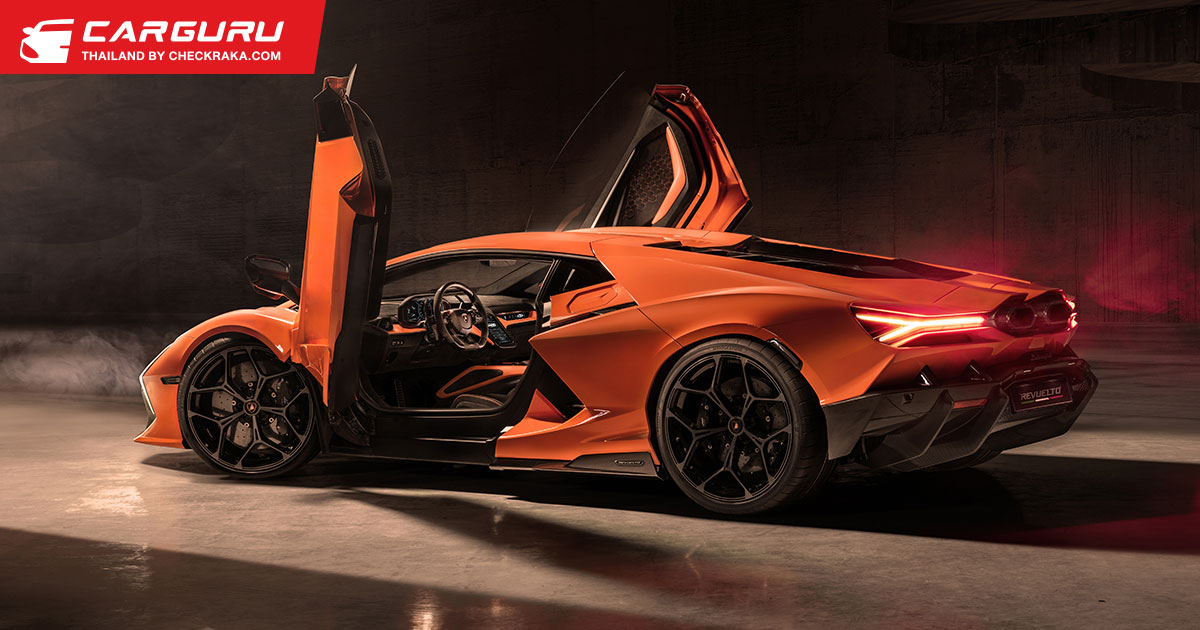 Lamborghini Revuelto รถยนต์ซูเปอร์สปอร์ตพลังปลั๊กอินไฮบริดเครื่องยนต์ ...