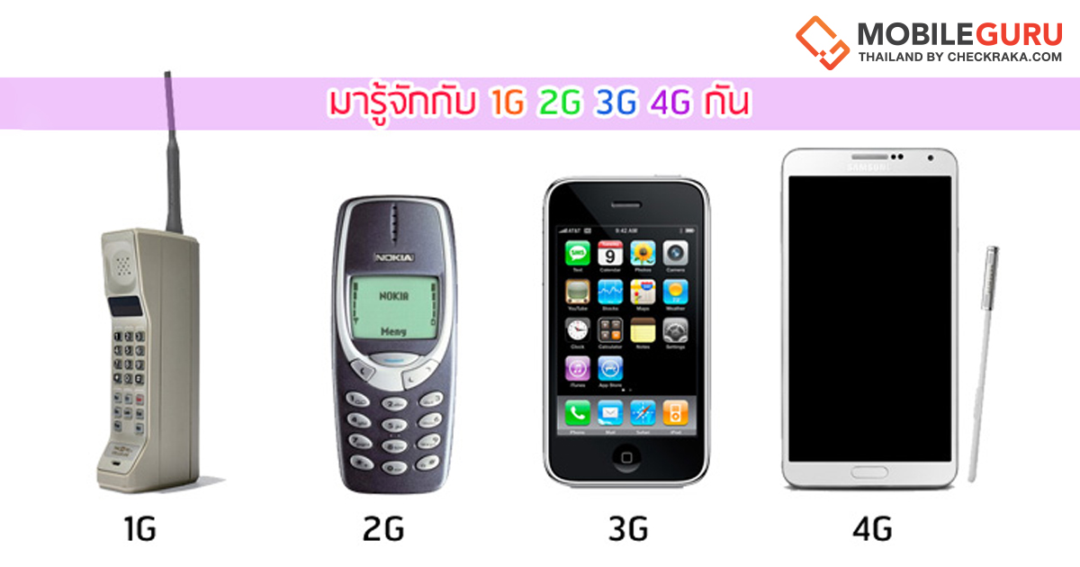 มารู้จักกับ 1G 2G 3G 4G กันเถอะ | เช็คราคา.คอม