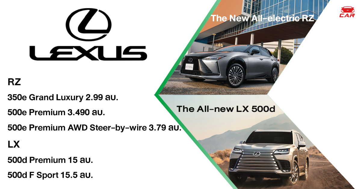 Lexus เปิดตัว The New All-electric RZ และ The All-new LX 500d พร้อมทัพ ...