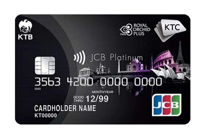 บัตรเครดิต KTC - Royal Orchid Plus JCB Platinum-บัตรกรุงไทย (KTC) ราคา รายได้ขั้นต่ำ : ตั้งแต่ ...