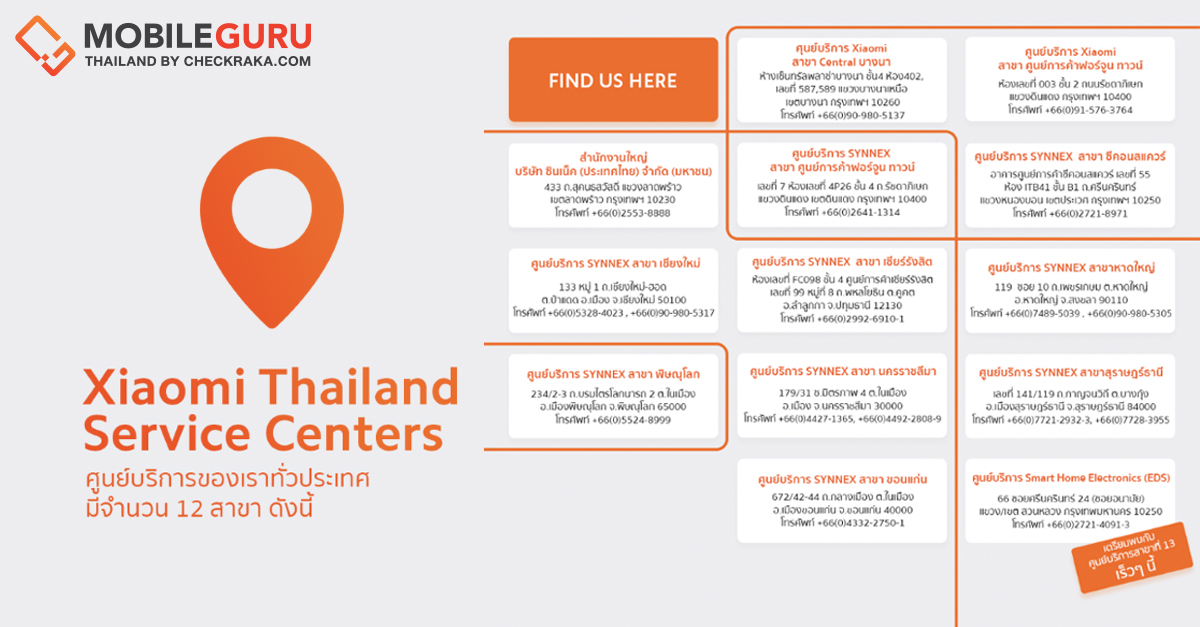 Xiaomi เปิดให้บริการ Xiaomi Call Center พร้อมเตรียมเปิดศูนย์บริการสาขา ...